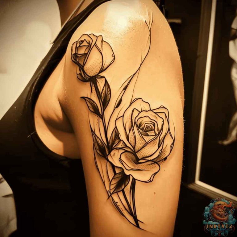 Uncovering the Symbolism Behind the Two Roses Tattoo: 112 Designs ...