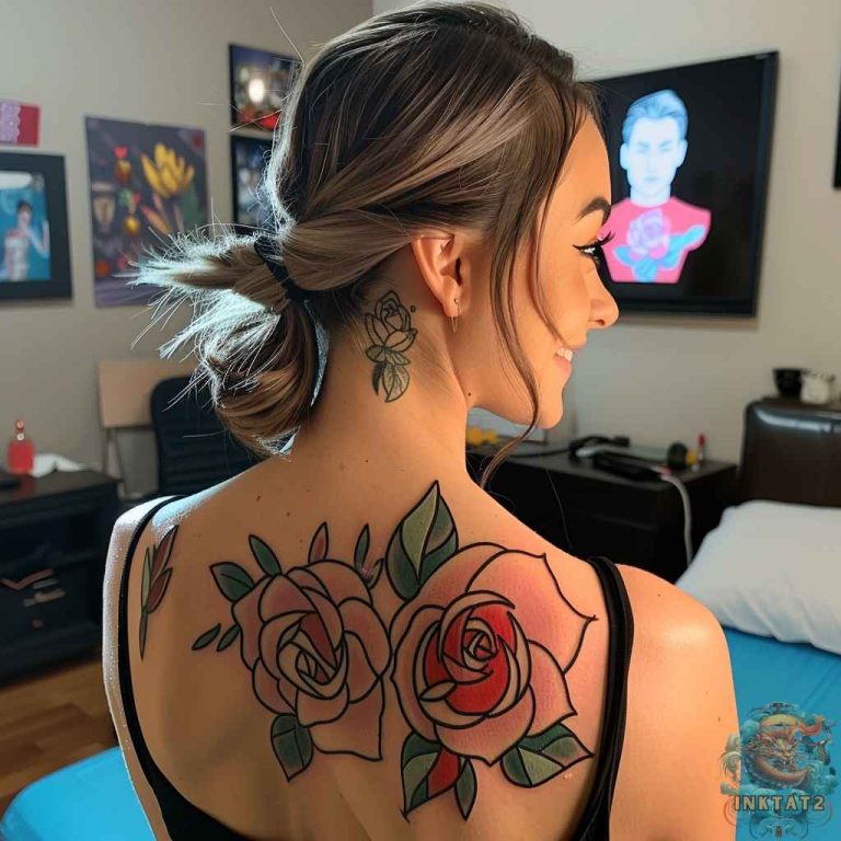 Uncovering the Symbolism Behind the Two Roses Tattoo: 112 Designs ...
