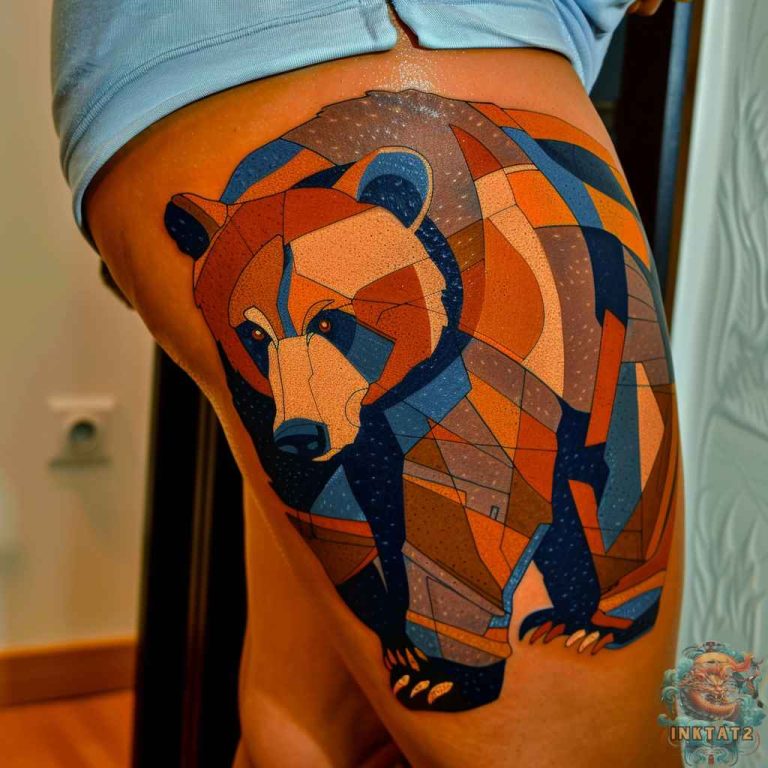 Unleashing the Mystique: Exploring the Allure of Abstract Bear Tattoos ...