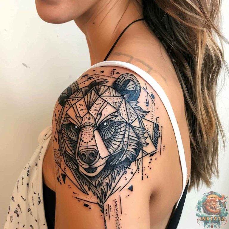 Unleashing the Mystique: Exploring the Allure of Abstract Bear Tattoos ...