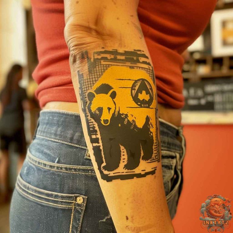Unleashing the Mystique: Exploring the Allure of Abstract Bear Tattoos ...