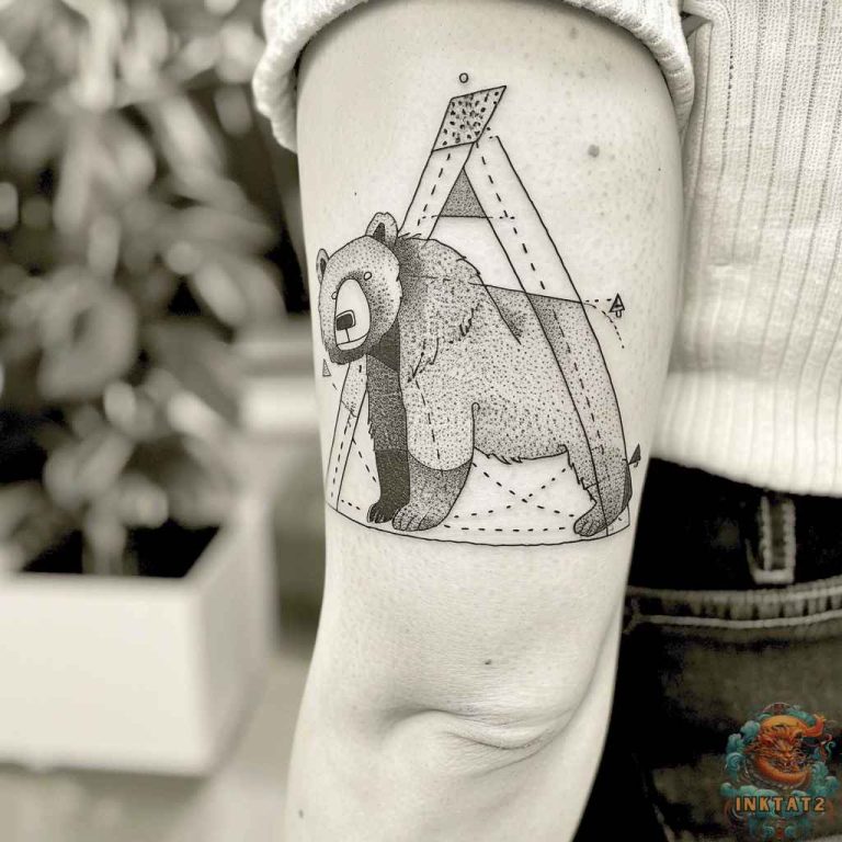 Unleashing the Mystique: Exploring the Allure of Abstract Bear Tattoos ...