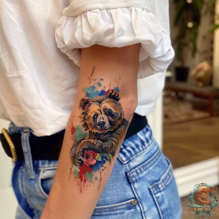Unleashing the Mystique: Exploring the Allure of Abstract Bear Tattoos ...