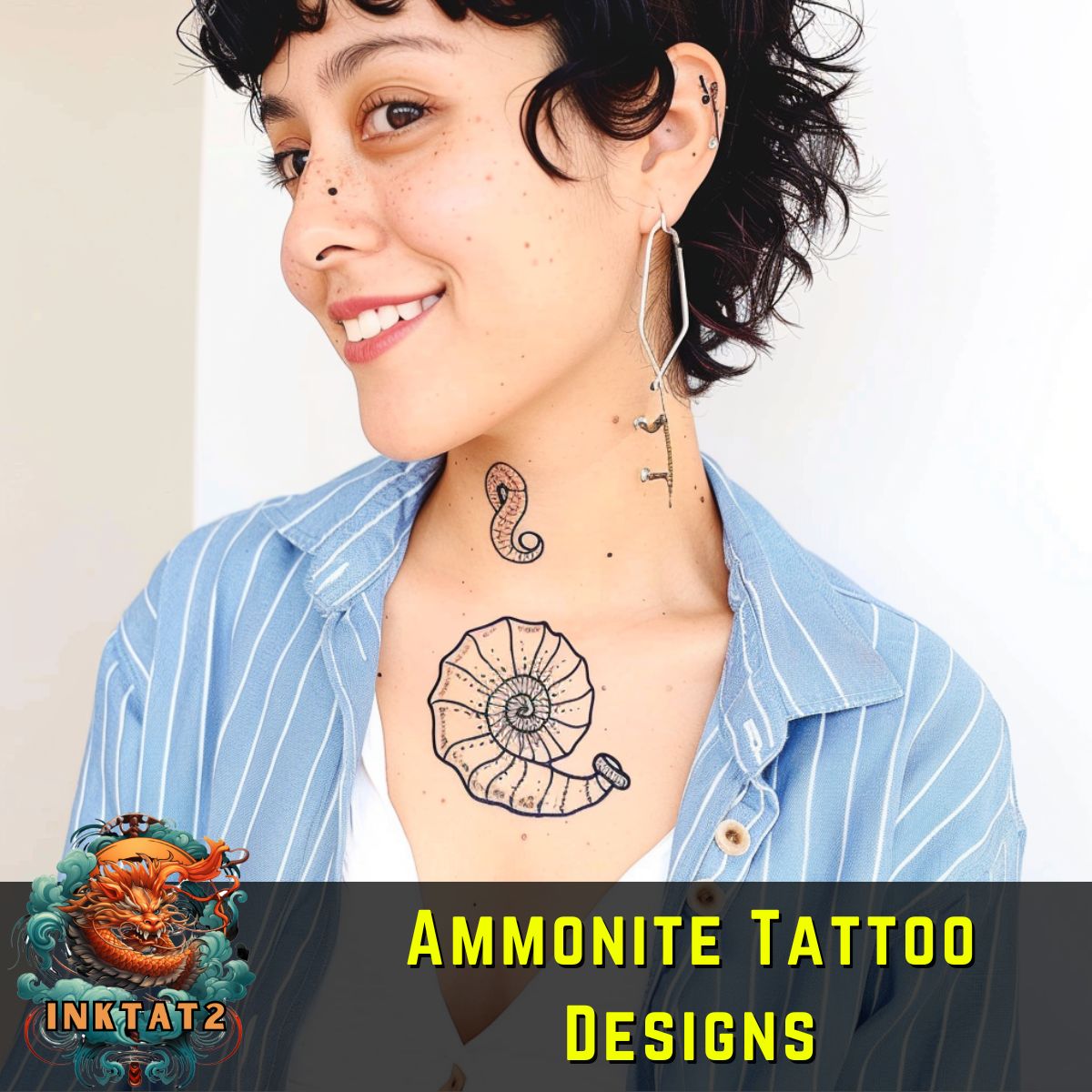 Uncovering the Mysteries: The Fascinating World of Ammonite Tattoos ...
