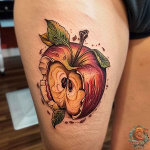 From Fruit to Art: The Fascinating Story Behind the Apple Core Tattoo ...