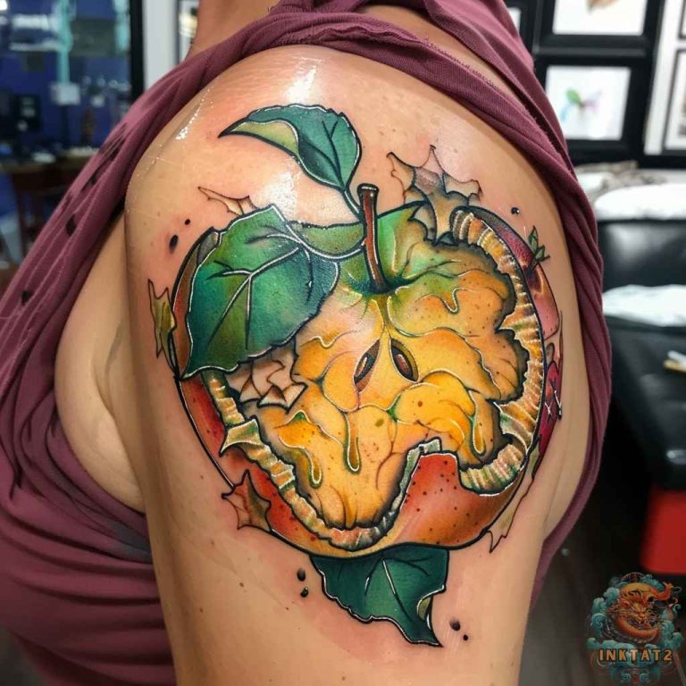 From Fruit to Art: The Fascinating Story Behind the Apple Core Tattoo ...