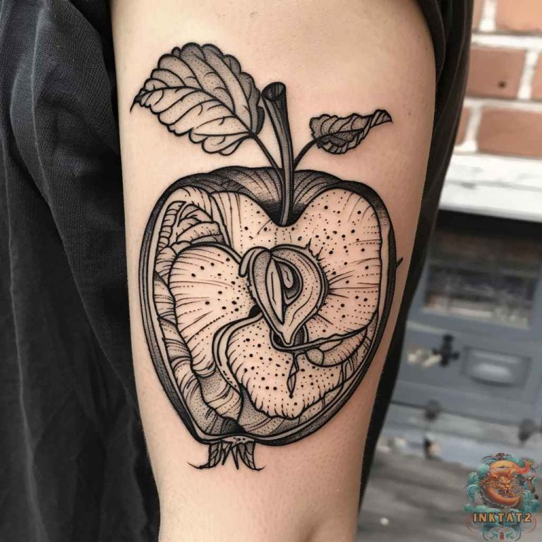 From Fruit to Art: The Fascinating Story Behind the Apple Core Tattoo ...