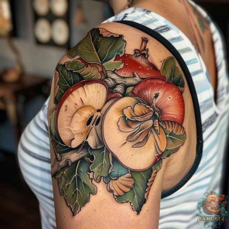 From Fruit to Art: The Fascinating Story Behind the Apple Core Tattoo ...