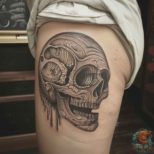 Unleashing the Mystique: Exploring the Dark Beauty of Melting Skull ...