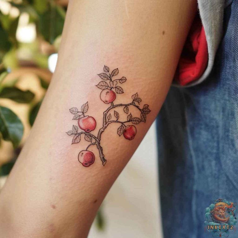 Branching Out: Exploring the Symbolism of Apple Tree Tattoos: 135 Designs - inktat2.com