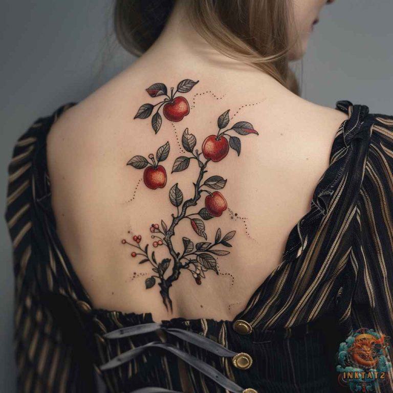 Branching Out: Exploring the Symbolism of Apple Tree Tattoos: 135 Designs - inktat2.com