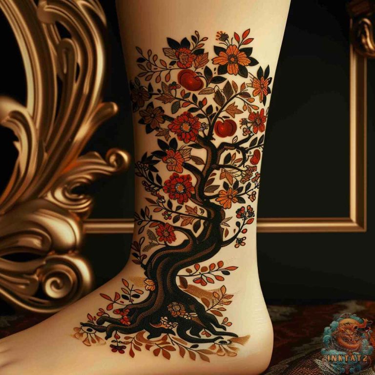 Branching Out: Exploring the Symbolism of Apple Tree Tattoos: 135 Designs - inktat2.com