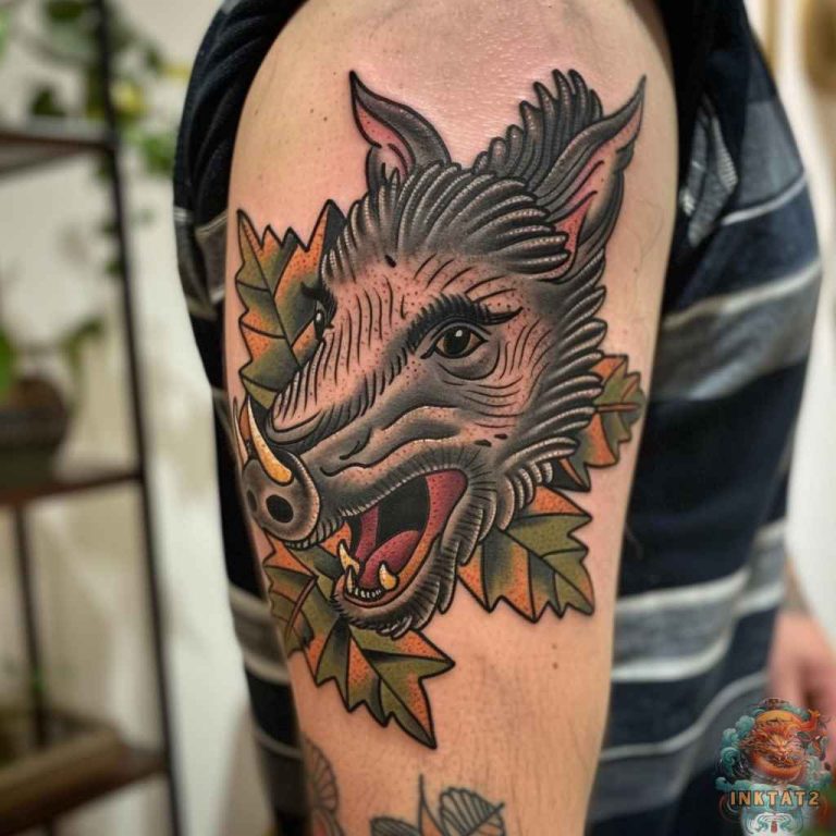 Unleashing the Boldness: Exploring the Symbolism of Boar Tattoos: 109 ...