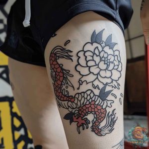 Blooming Beauty: Exploring the Allure of Floral Thigh Tattoos: 88 ...