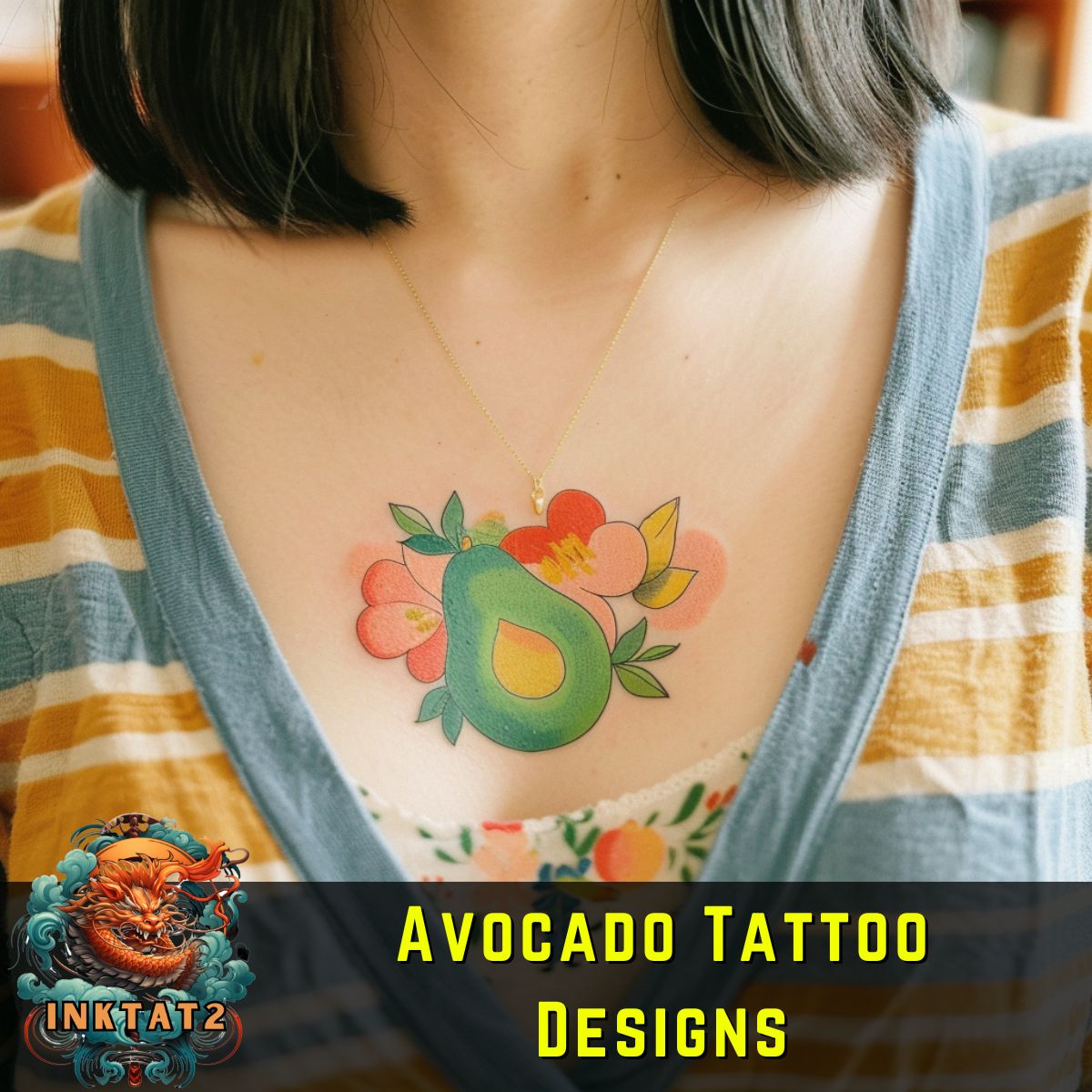 From Guac to Ink: Exploring the Rise of Avocado Tattoos: 110 Designs ...