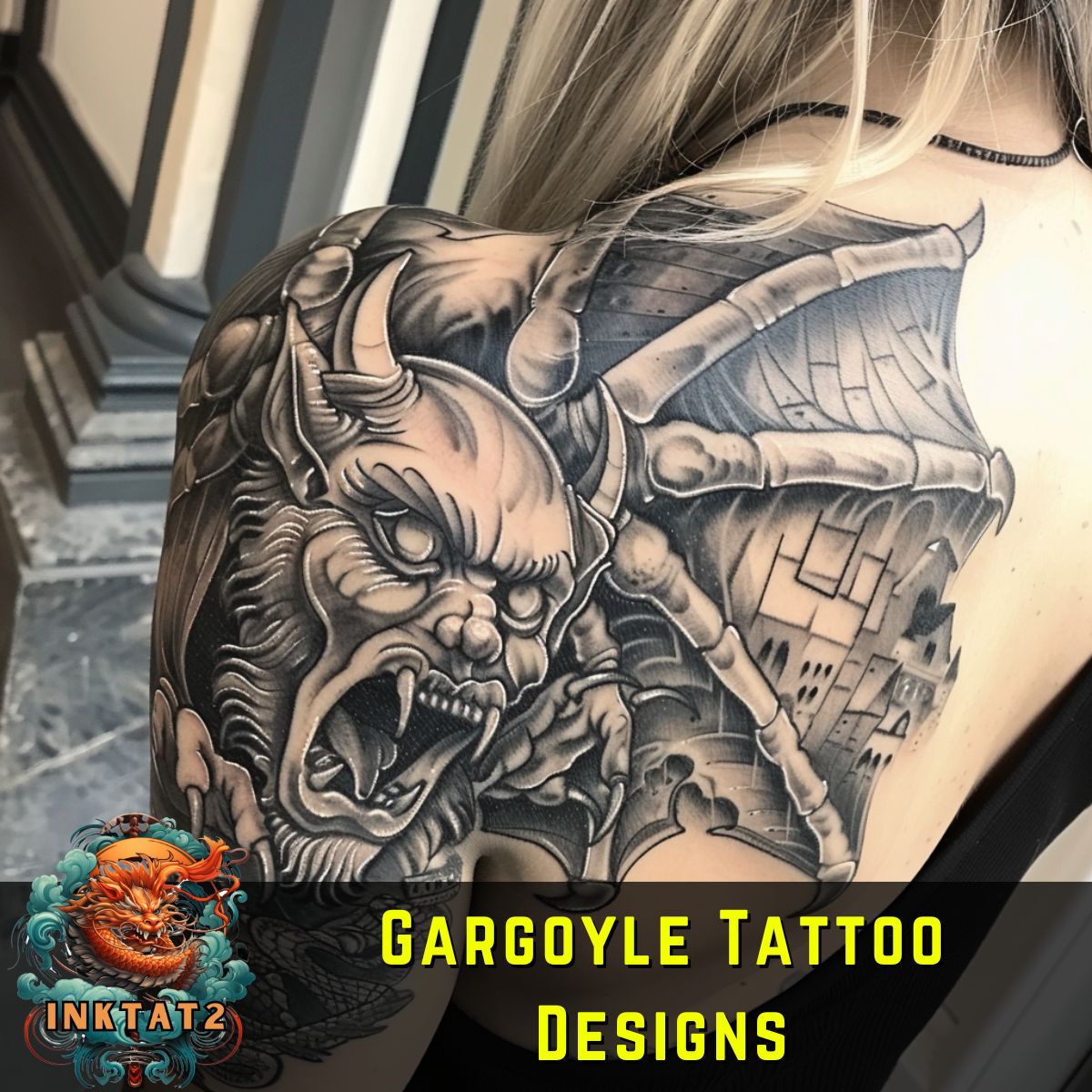 Gargoyle Tattoos: From Ancient Protectors to Modern Art: 137 Designs ...
