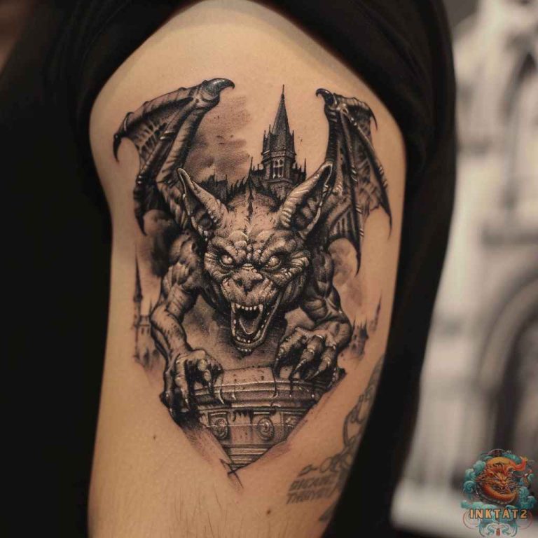 Gargoyle Tattoos: From Ancient Protectors to Modern Art: 137 Designs ...