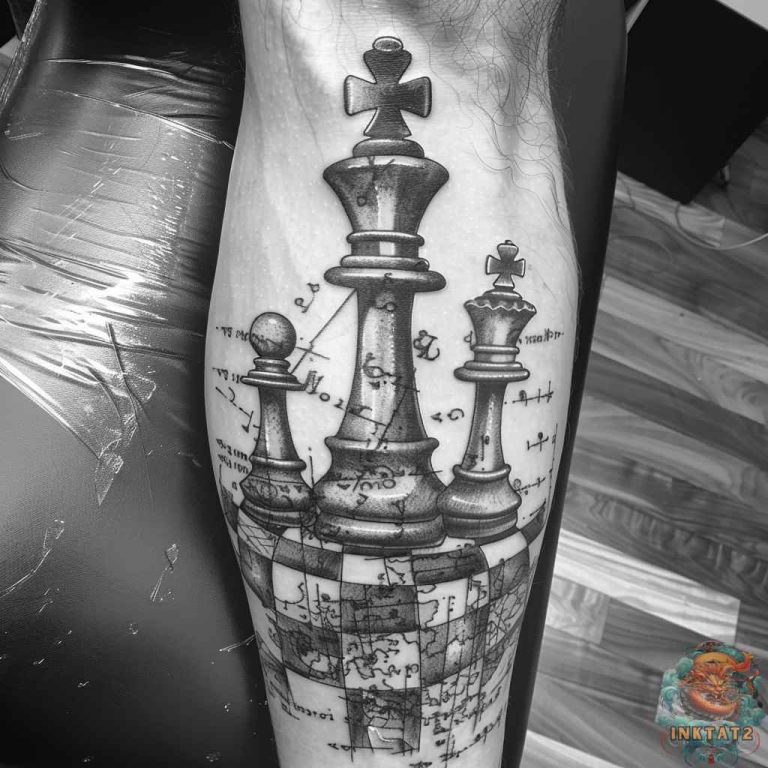 Checkmate Your Style: Exploring the World of Chess Tattoos: 98 Designs ...