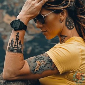 Checkmate Your Style: Exploring the World of Chess Tattoos: 98 Designs ...