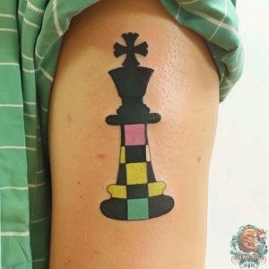 Checkmate Your Style: Exploring the World of Chess Tattoos: 98 Designs ...