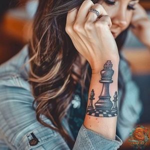 Checkmate Your Style: Exploring the World of Chess Tattoos: 98 Designs ...
