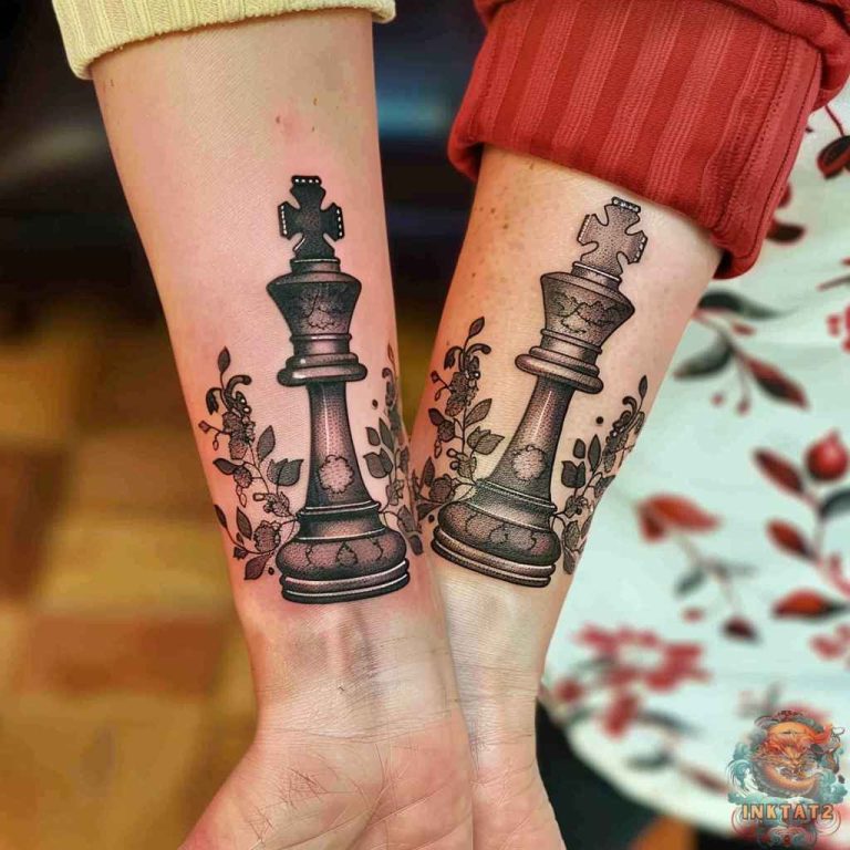 Checkmate Your Style: Exploring the World of Chess Tattoos: 98 Designs ...