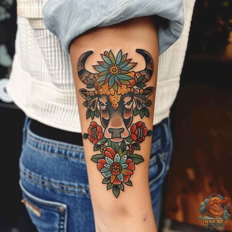 Moo-ving Art: Exploring the Symbolism of Cow Tattoos: 165 Designs ...