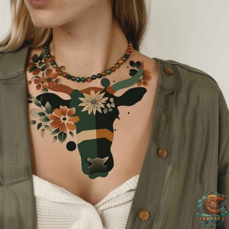 Moo-ving Art: Exploring the Symbolism of Cow Tattoos: 165 Designs ...