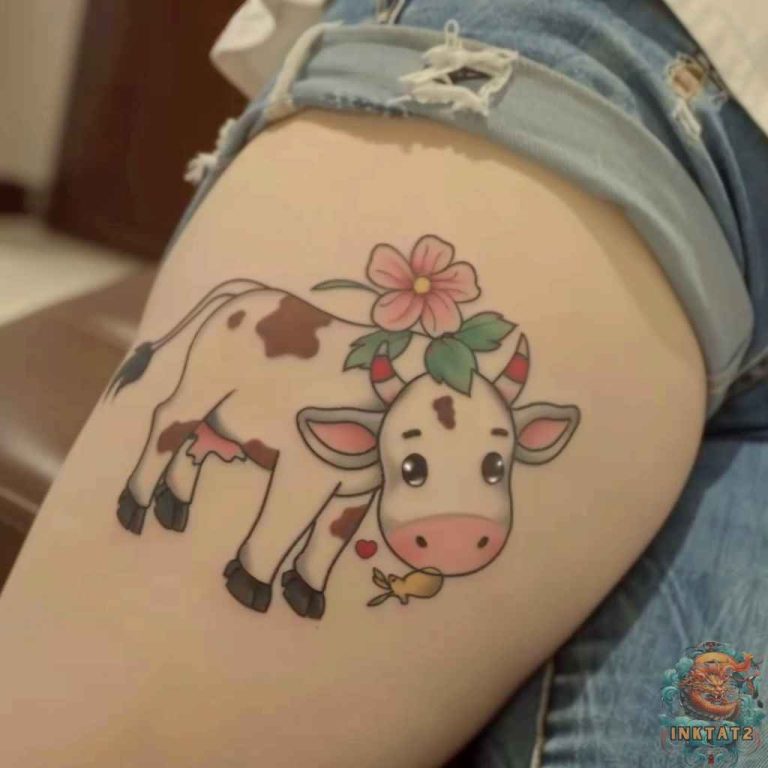 Moo-ving Art: Exploring the Symbolism of Cow Tattoos: 165 Designs ...