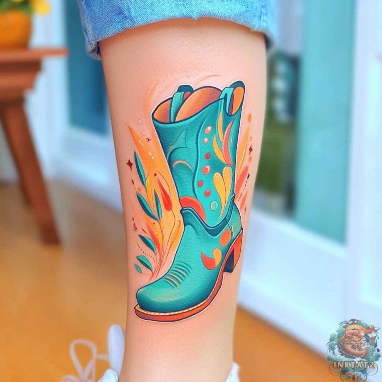 Kicking Up Some Ink: The Allure of Cowboy Boot Tattoos: 85 Designs ...