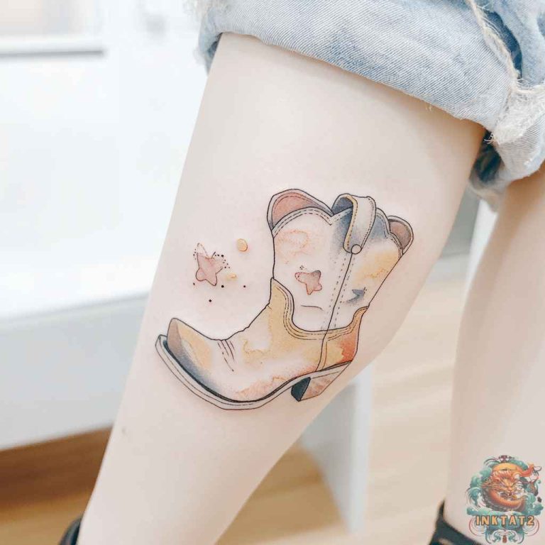 Kicking Up Some Ink: The Allure of Cowboy Boot Tattoos: 85 Designs ...