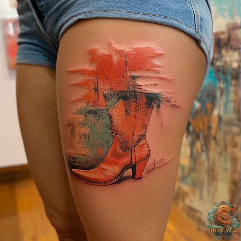 Kicking Up Some Ink: The Allure of Cowboy Boot Tattoos: 85 Designs ...