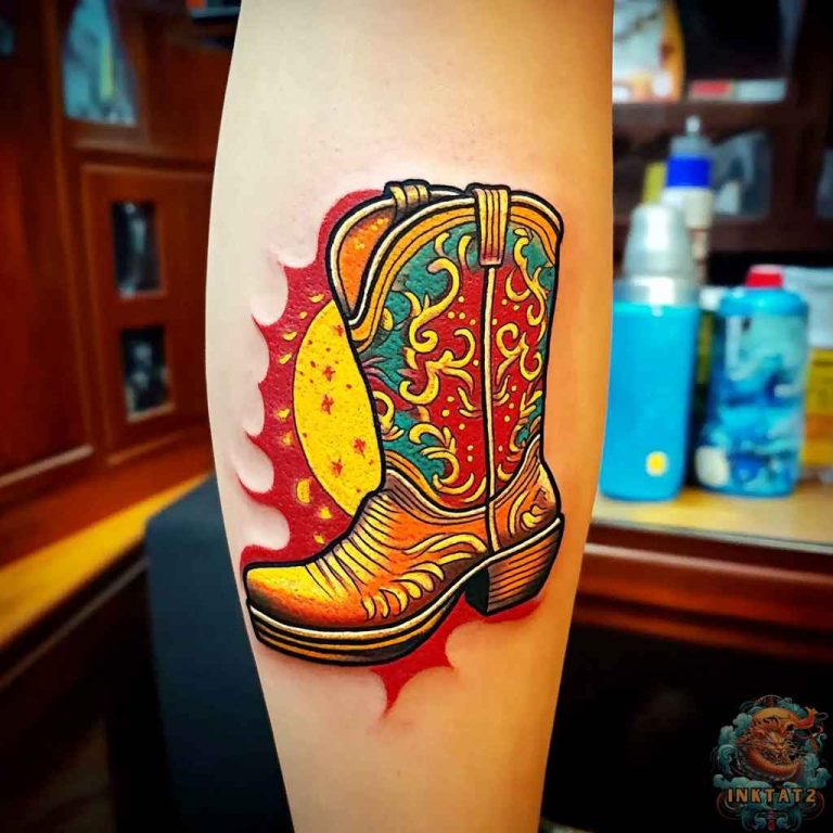 Kicking Up Some Ink: The Allure of Cowboy Boot Tattoos: 85 Designs ...