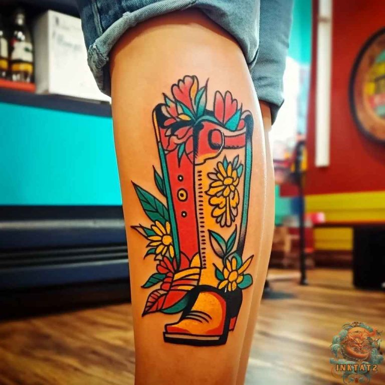 Kicking Up Some Ink: The Allure of Cowboy Boot Tattoos: 85 Designs ...